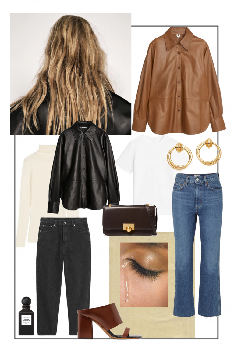 This leather shirt is an easy way to dip into season’s biggest trend ...